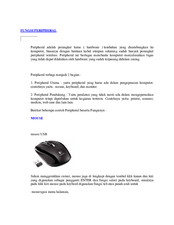 (DOC) FUNGSI PERIPHERAL
