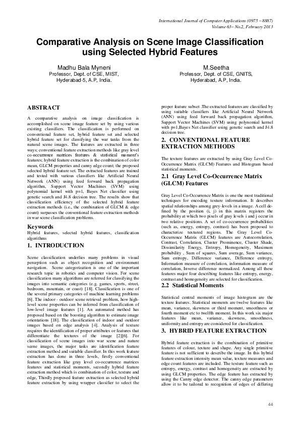 (PDF) Feature Integration for Image Information Retrieval using Image Mining Techniques