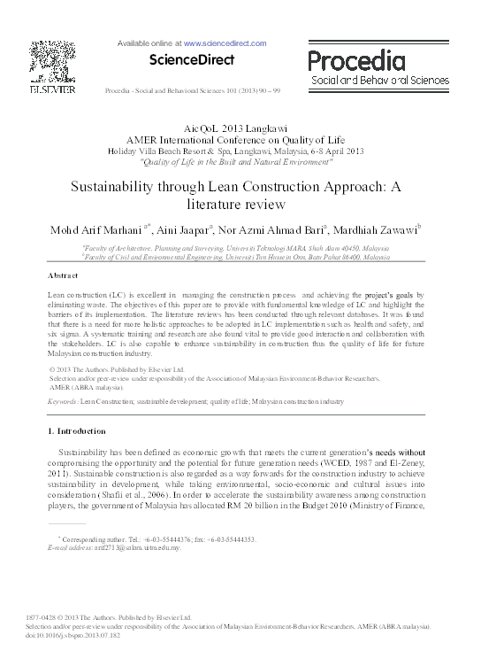 (PDF) Lean Construction-hybrid project Industrial and civil engineering.