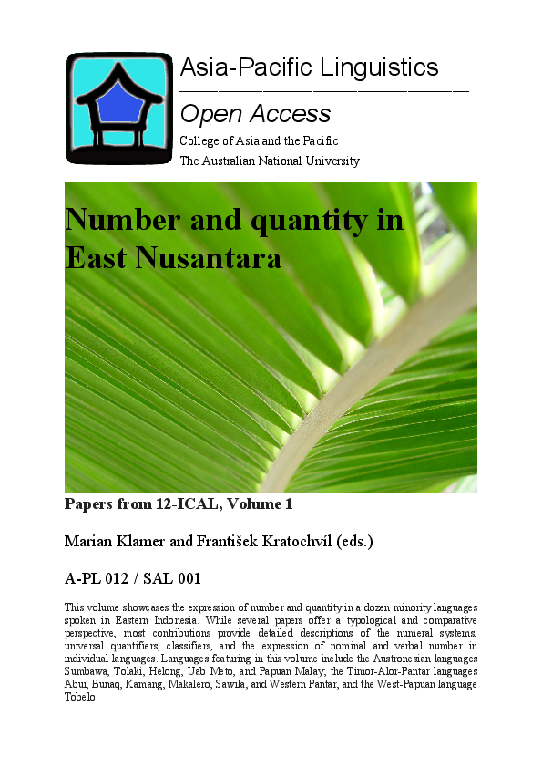 (PDF) Expressions of quantity in the Amanuban dialect of Uab Meto, with ...