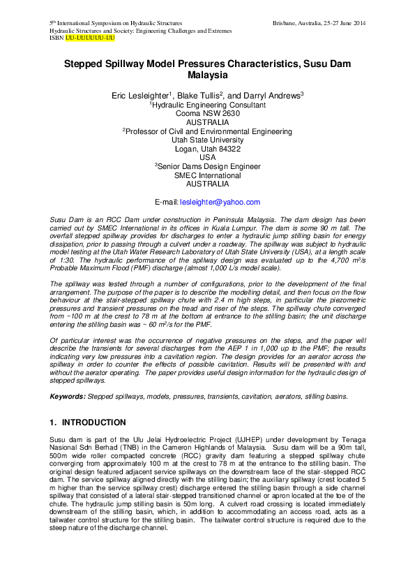 (PDF) Hydraulic Structures and Society: Engineering Challenges and ...