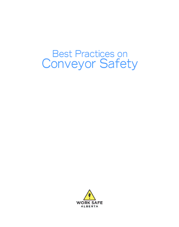 (PDF) Best Practices on Conveyor Safety