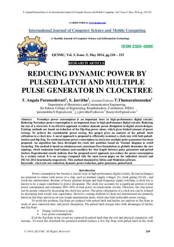 (PDF) pulsed latch circuit
