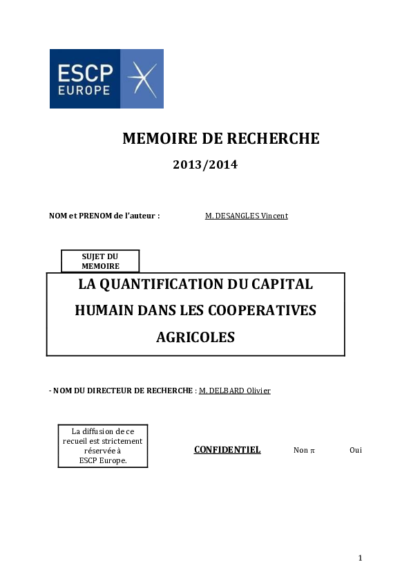 (PDF) Memoire de Recherche DESANGLES Vincent