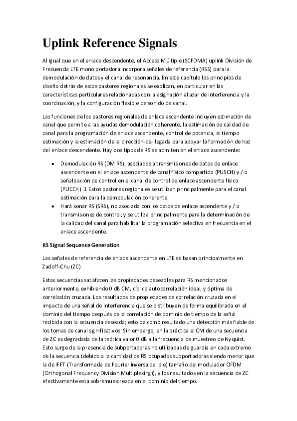 (DOC) Uplink Reference Signals