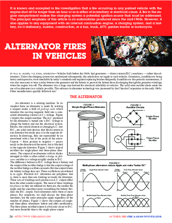 (PDF) Alternator Fires