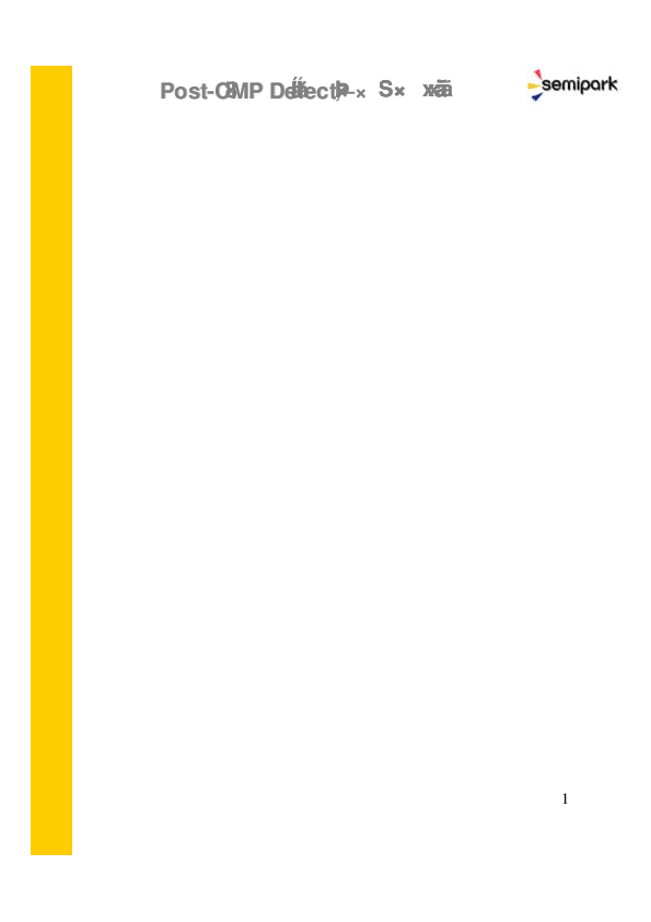 (PDF) Post-CMP Defect Post-CMP Defect