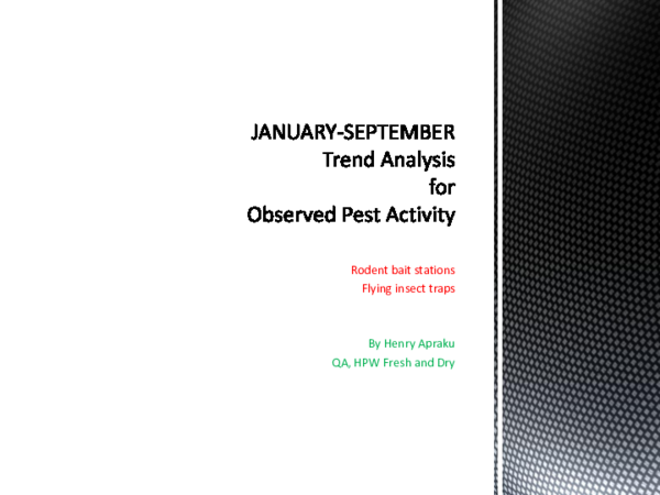 (PPT) 2012 PEST CONTROL TRENDS AND ANALYSIS