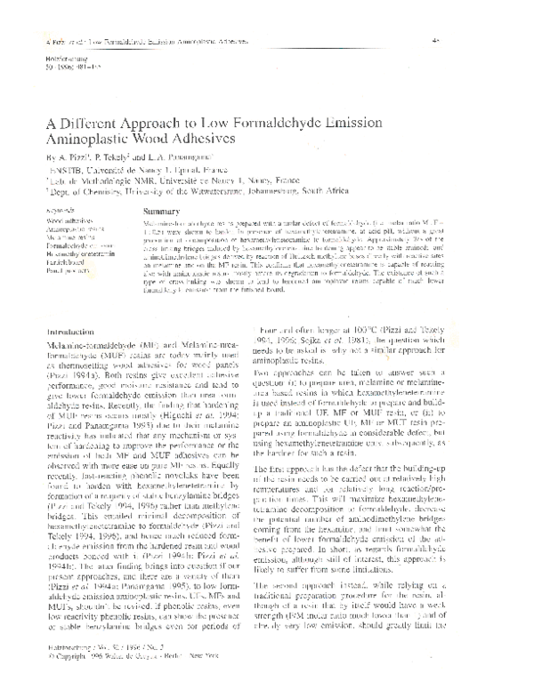 (PDF) Diffusion hindrance vs. wood-induced catalytic activation of MUF ...
