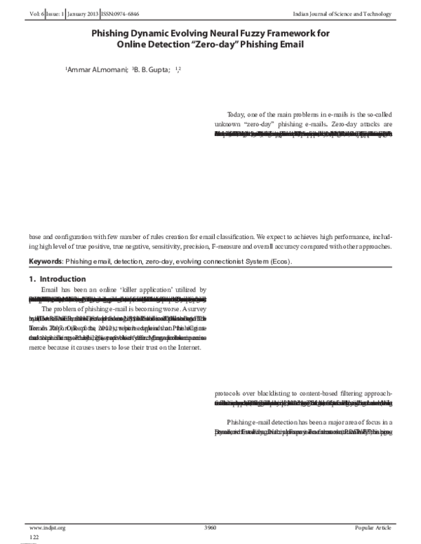 Pdf Detection Of Online Phishing Email Using Dynamic Evolving Neural