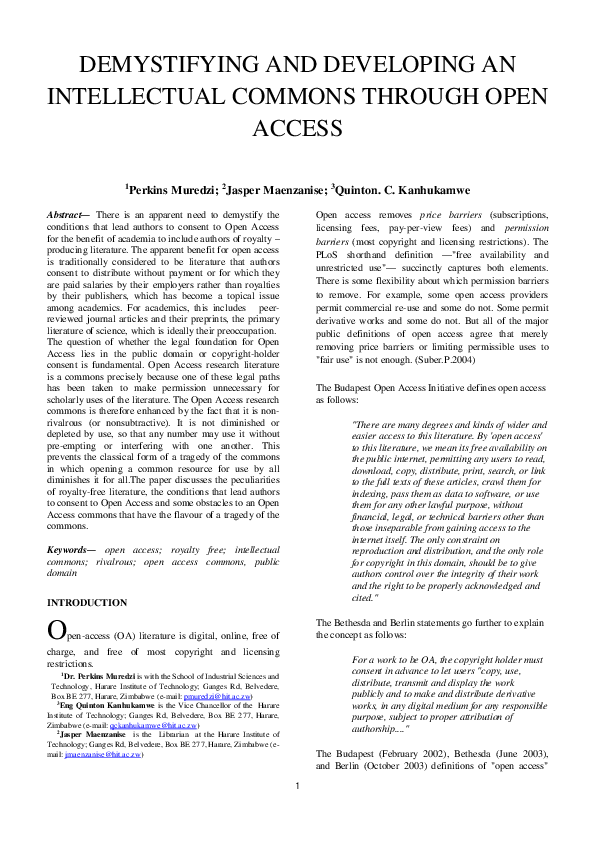 (PDF) open access paper