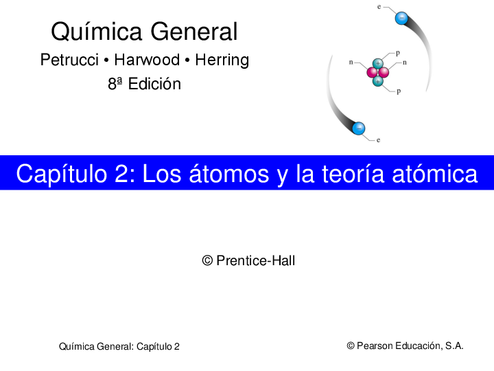 (PPT) Los átomos y la teoría atómica