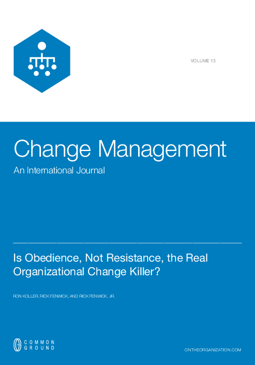 (PDF) Change Management An International Journal Is Obedience, Not ...