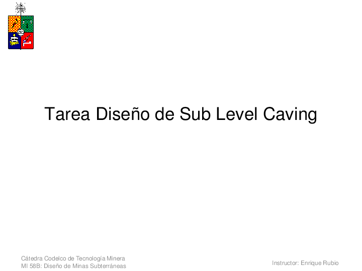 (PPT) Tarea Diseno de Sub Level Caving