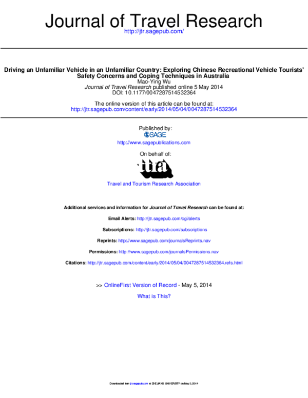 (PDF) Driving an unfamiliar vehicle in an unfamiliar country: Exploring ...