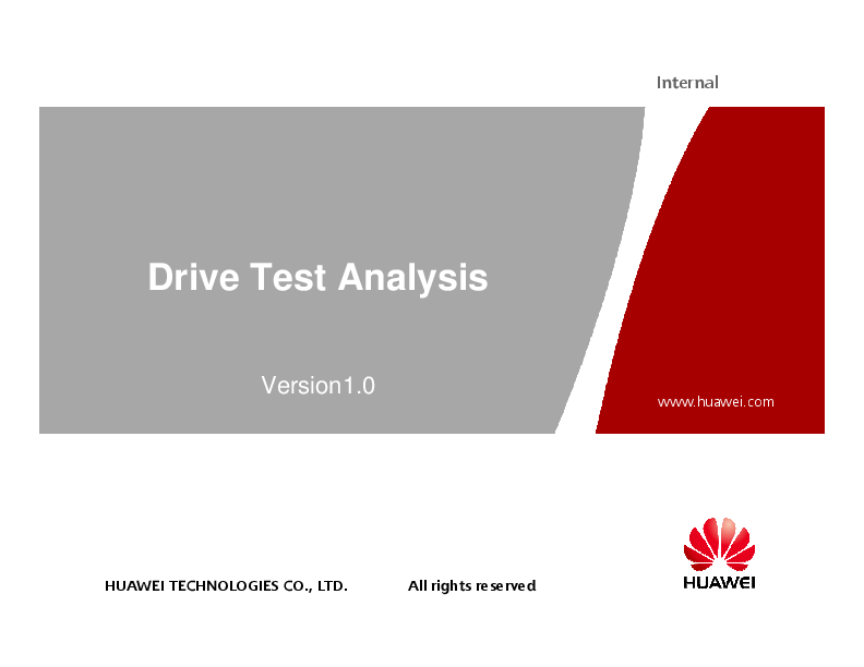 (PDF) Drive Test Analysis