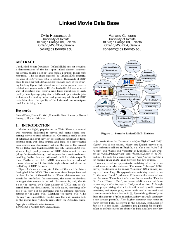 (PDF) Linked movie data base