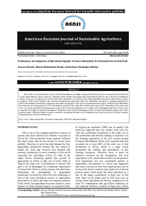 (PDF) Copyright © 2014, American-Eurasian Network for Scientific Information publisher American ...