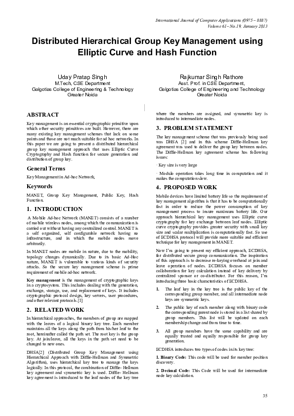 Pdf Distributed Hierarchical Group Key Management Using Elliptic Curve And Hash Function 7048