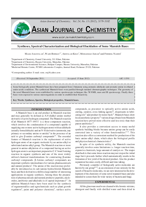 (PDF) Asian j chem new 2012