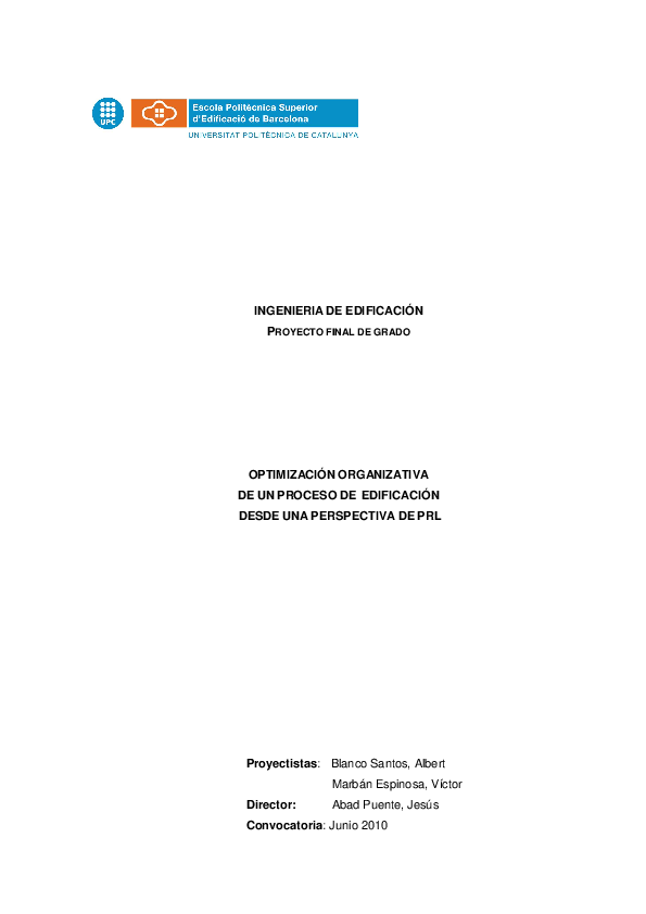 (PDF) INGENIERIA DE EDIFICACIÓN PROYECTO FINAL DE GRADO