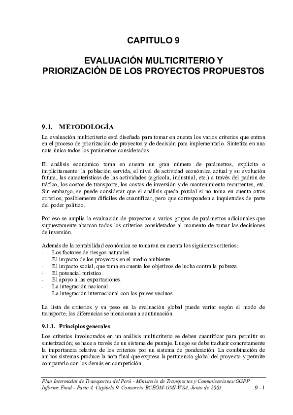 (PDF) EVALUACIÓN MULTICRITERIO Y PRIORIZACIÓN DE LOS PROYECTOS PROPUESTOS