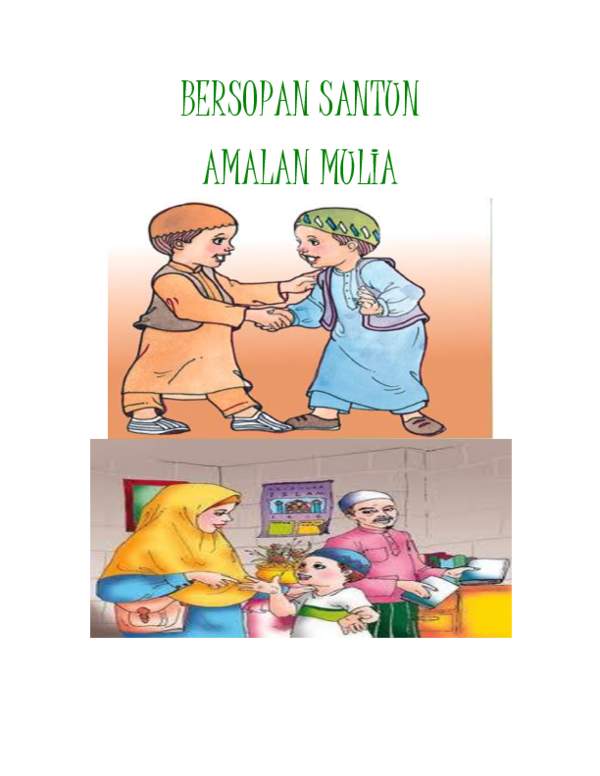 (DOC) BERSOPAN SANTUN AMALAN MULIA