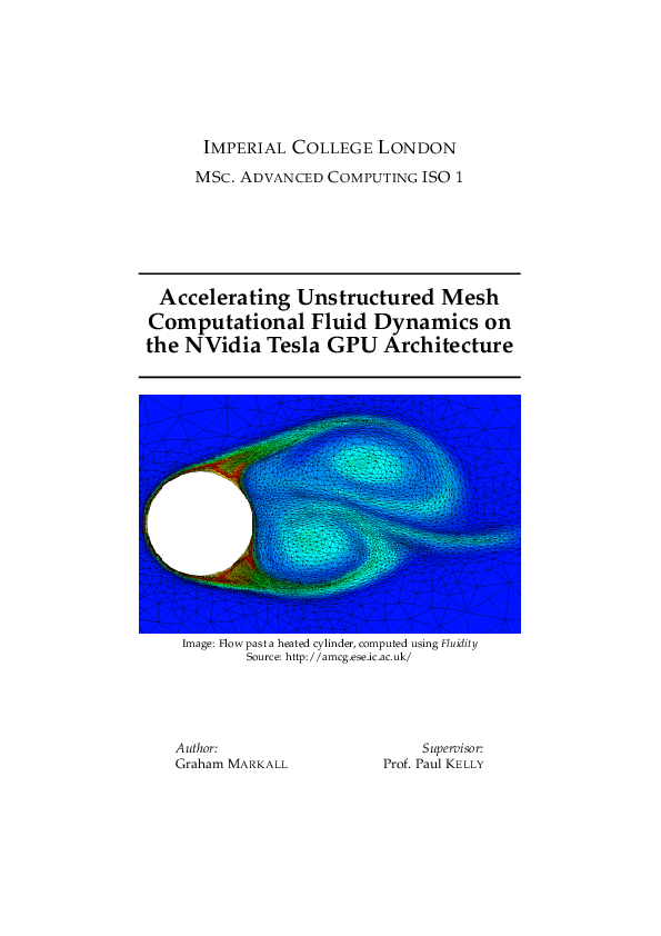 (PDF) Accelerating Unstructured Mesh Computational Fluid Dynamics on ...