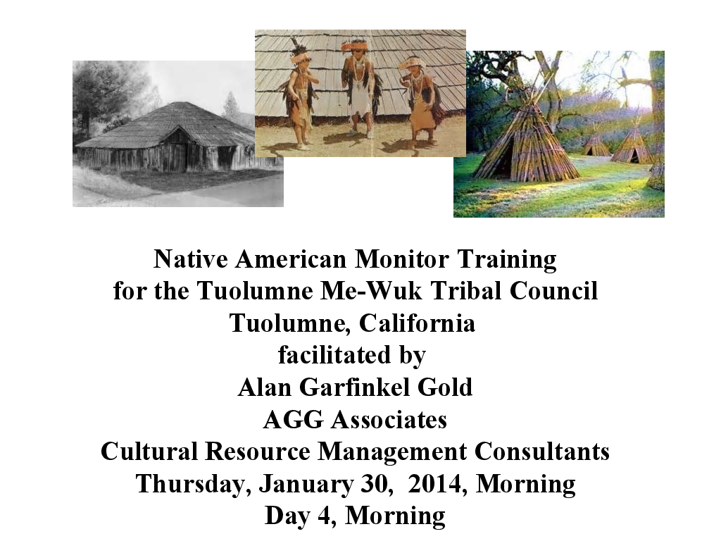 (PDF) Native American Monitoring, Consultation and Coordination
