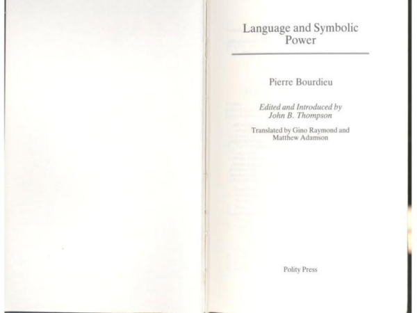 (PDF) language and symbolic power