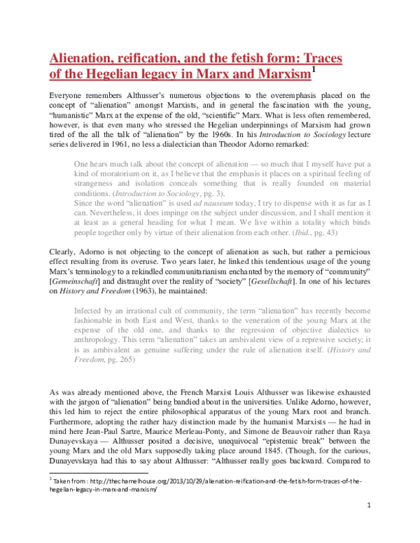 (PDF) Alienation