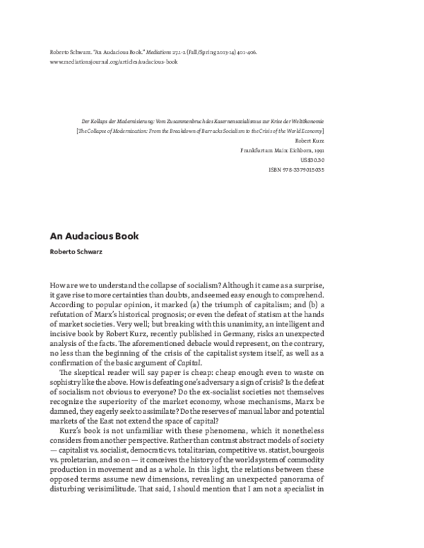 (PDF) An Audacious Book