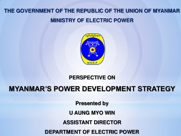 (PDF) THE GOVERNMENT OF THE REPUBLIC OF THE UNION OF MYANMAR MINISTRY ...