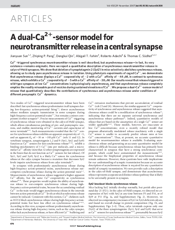 (PDF) Syt2 nature06308 sun
