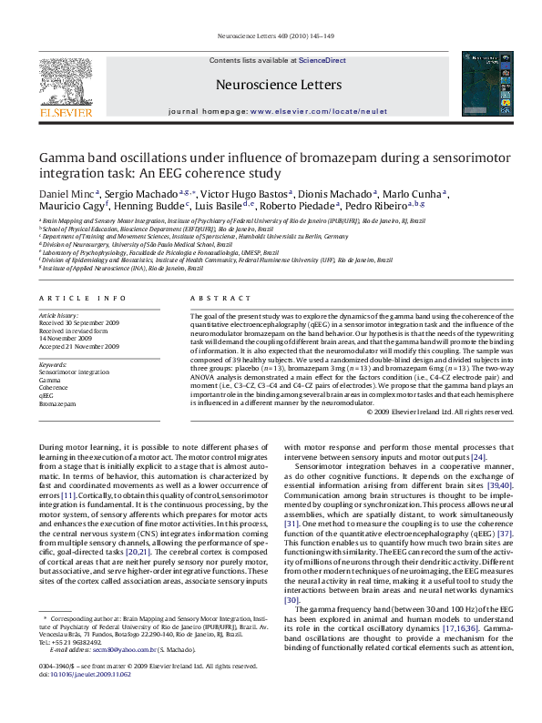 (PDF) Contents lists available at ScienceDirect Neuroscience Letters