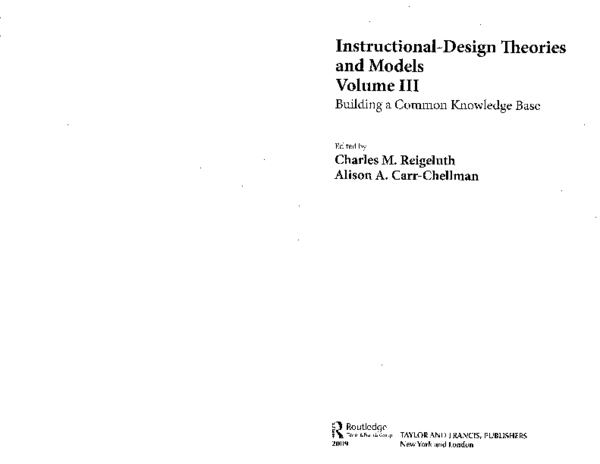 (PDF) Instructional-design theories and models