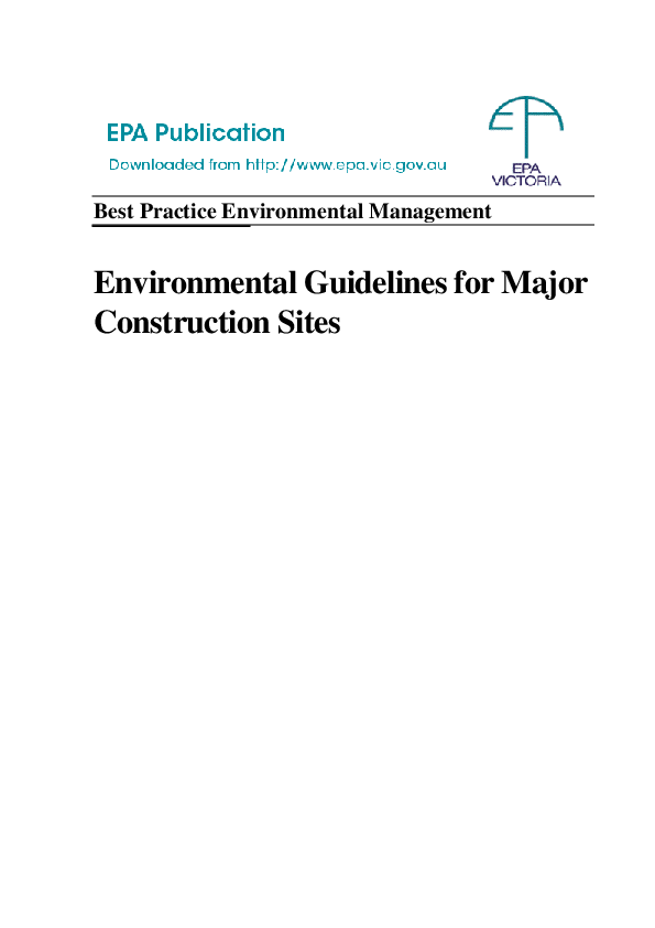 (PDF) Best Practice Environmental Management Environmental Guidelines ...