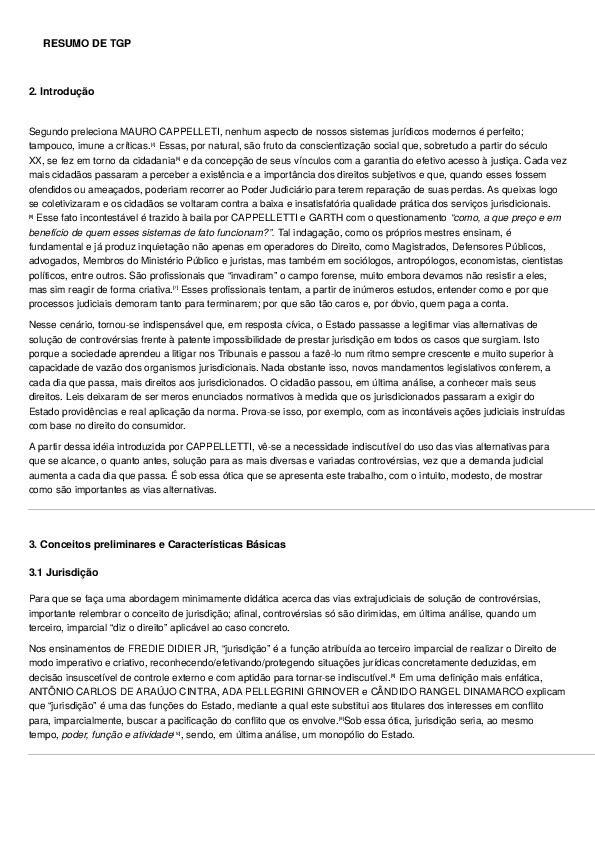 (DOC) Resumo de TGP