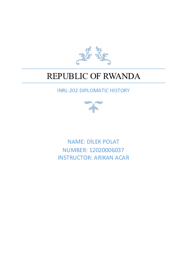 (DOC) Republic of Rwanda