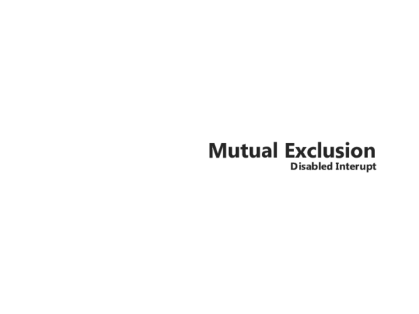 (PPT) Mutual exclusion