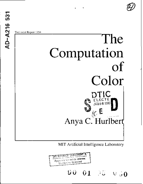 (PDF) The computation of color | Anya Hurlbert - Academia.edu