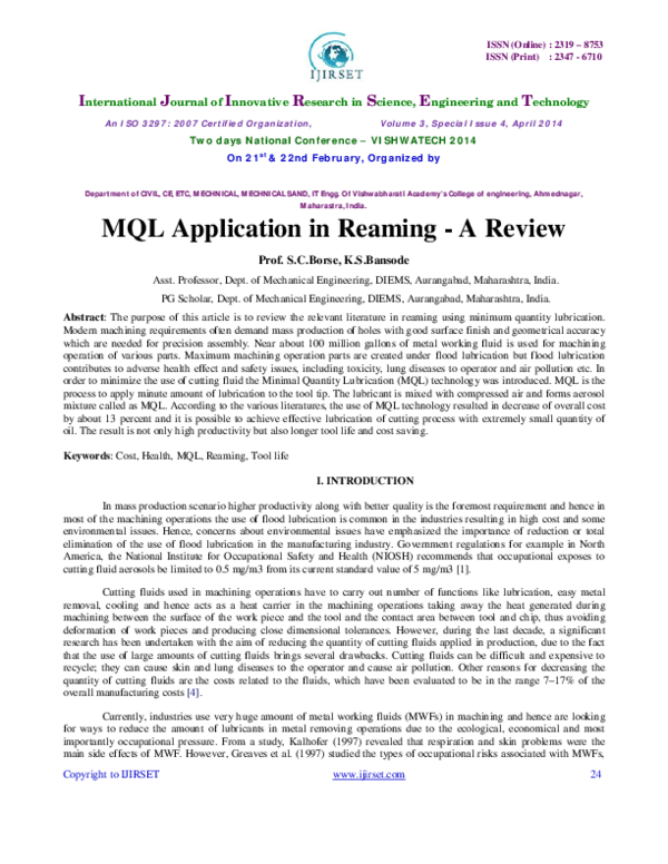 Two days National Conference – VISHWATECH 2014 On 21 st & 22nd February ...