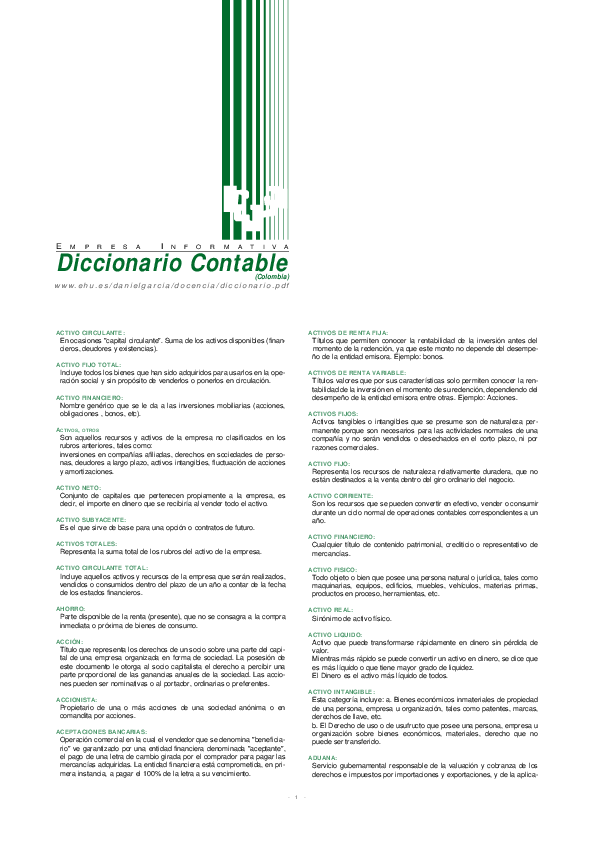 (PDF) Diccionario Contable