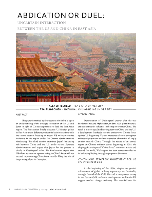 (PDF) Alexis Littlefield - Tsai Tung-Chieh - Abdication or Duel ...