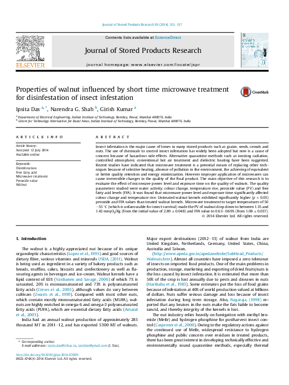 (PDF) Properties of walnut influenced by short time microwave treatment ...