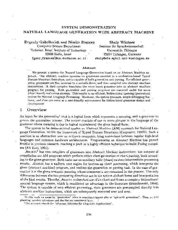 (PDF) SYSTEM DEMONSTRATION NATURAL LANGUAGE GENERATION WITH ABSTRACT ...