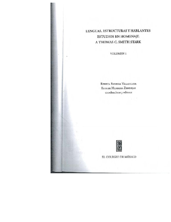(PDF) Los usos y significados de loh 'cara' en el zapoteco del valle ...