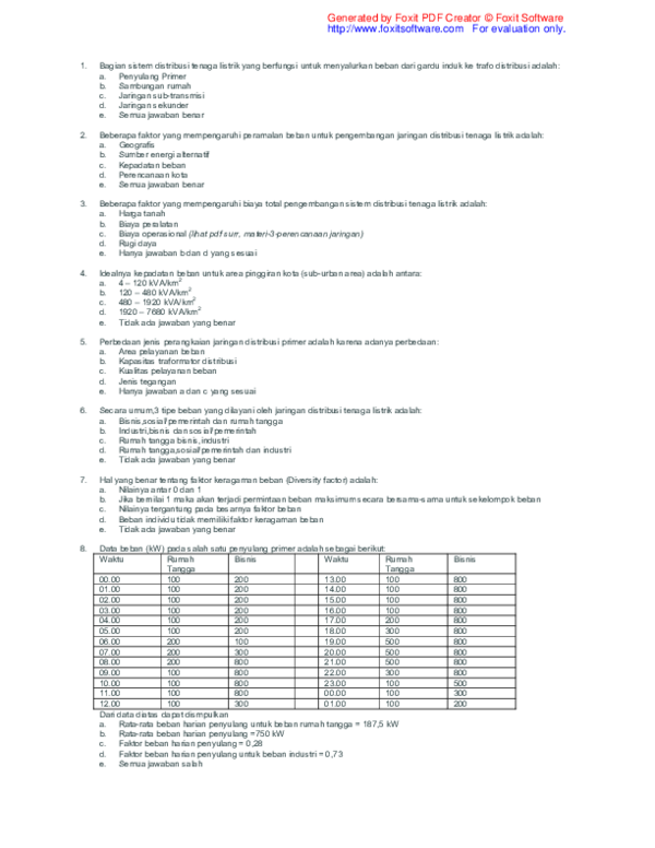(PDF) Soal Tes PLN