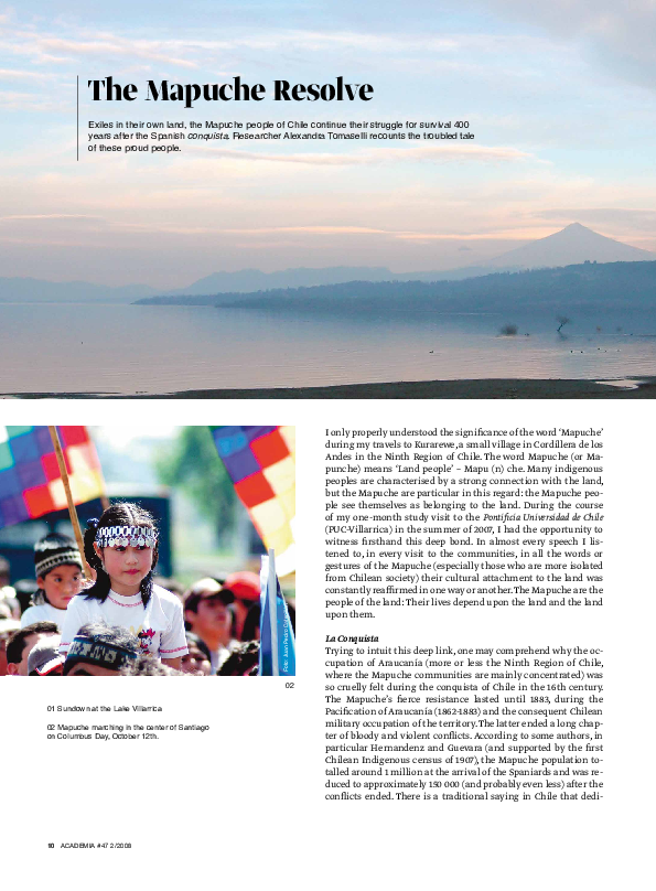The Mapuche Resolve