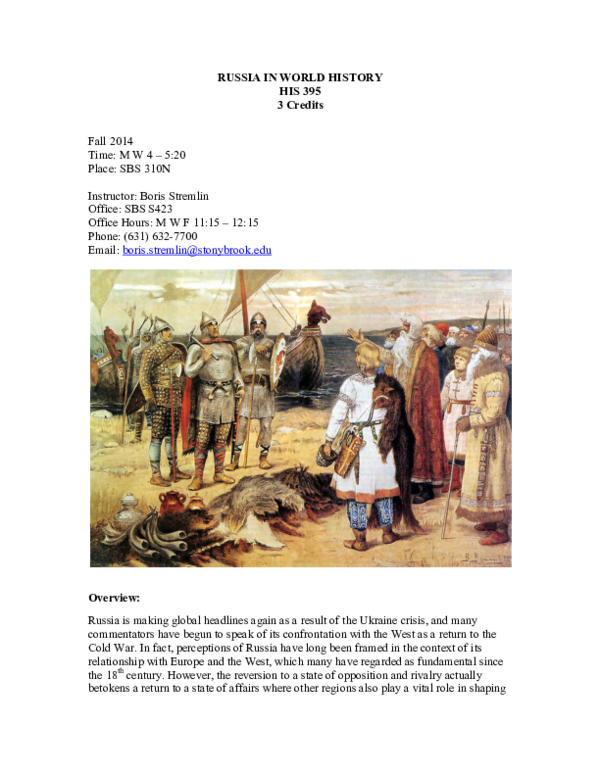 (PDF) RUSSIA IN WORLD HISTORY HIS 395